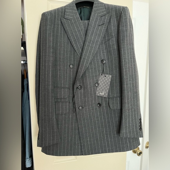 Dunhill | Suits & Blazers | Nwt 4s Dunhill Charcoal Doublebreasted ...